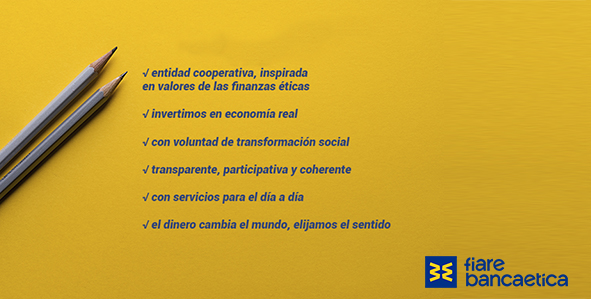 Razones para cambiarte a Fiare Banca Etica. - Fiare Banca Etica